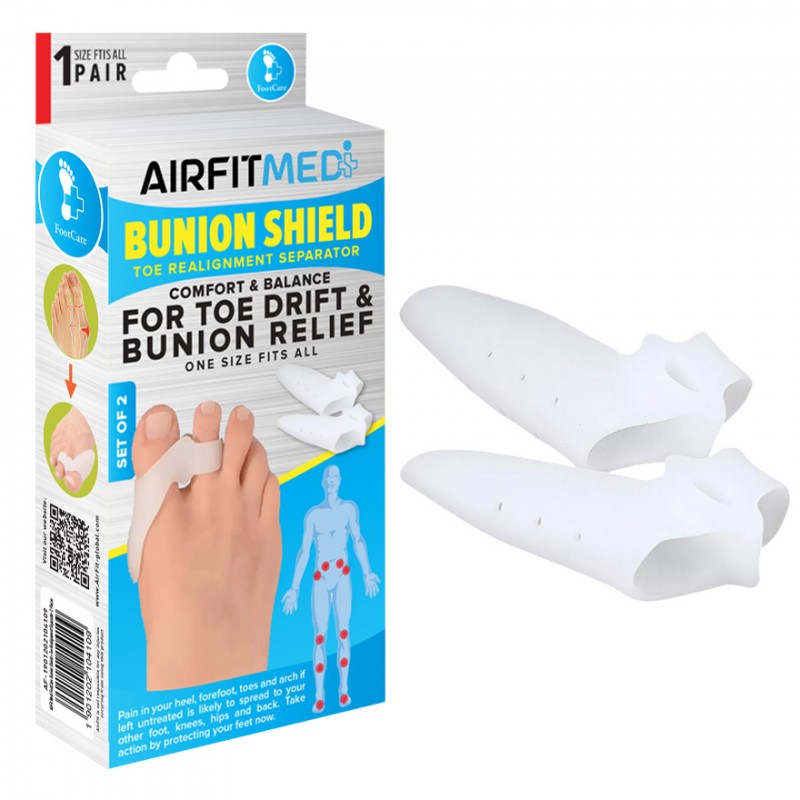 Emjay - AIRFIT MEDI FOOTCARE HALF TOE SLEEVE METATARSAL - SET OF 2