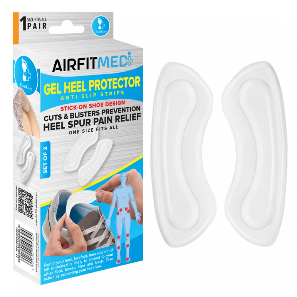 Emjay - AIRFIT MEDI FOOTCARE GEL HEEL PROTECTOR STRIPS - STICK ON SHOE ...