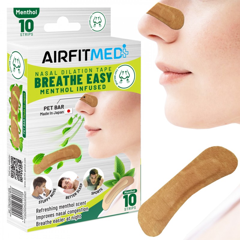 Emjay - AIRFIT MEDI BREATHE EASY NASAL DILATION TAPE MENTHOL INFUSED